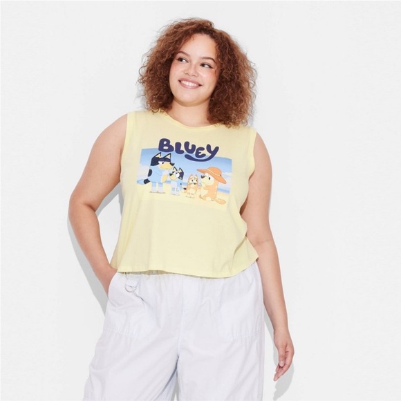 Bluey | Tops | Bluey Womens Yellow Tank Top | Poshmark